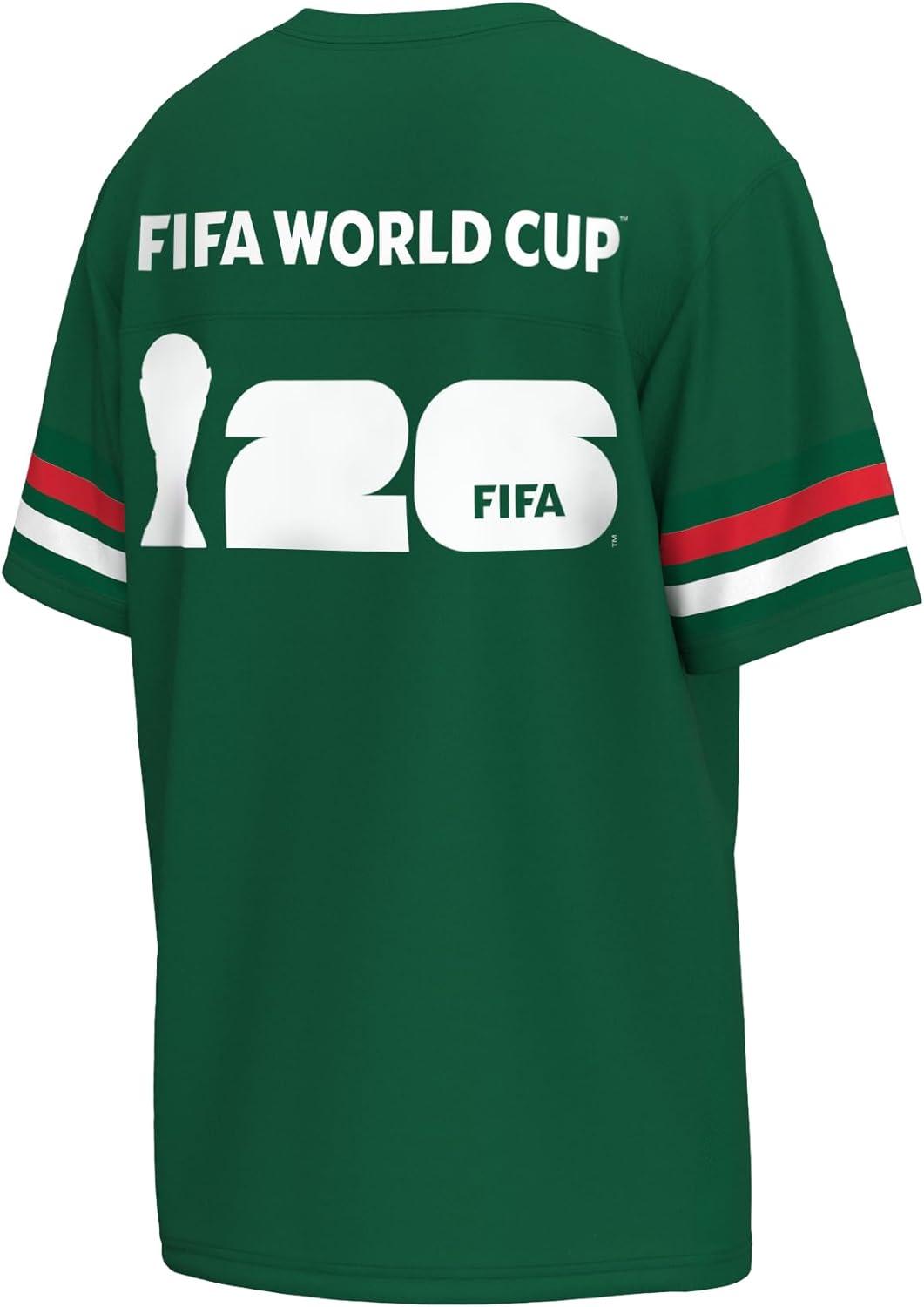 Outerstuff FIFA World Cup 2026 Mens Short Sleeve V-Neck Football Jersey ...